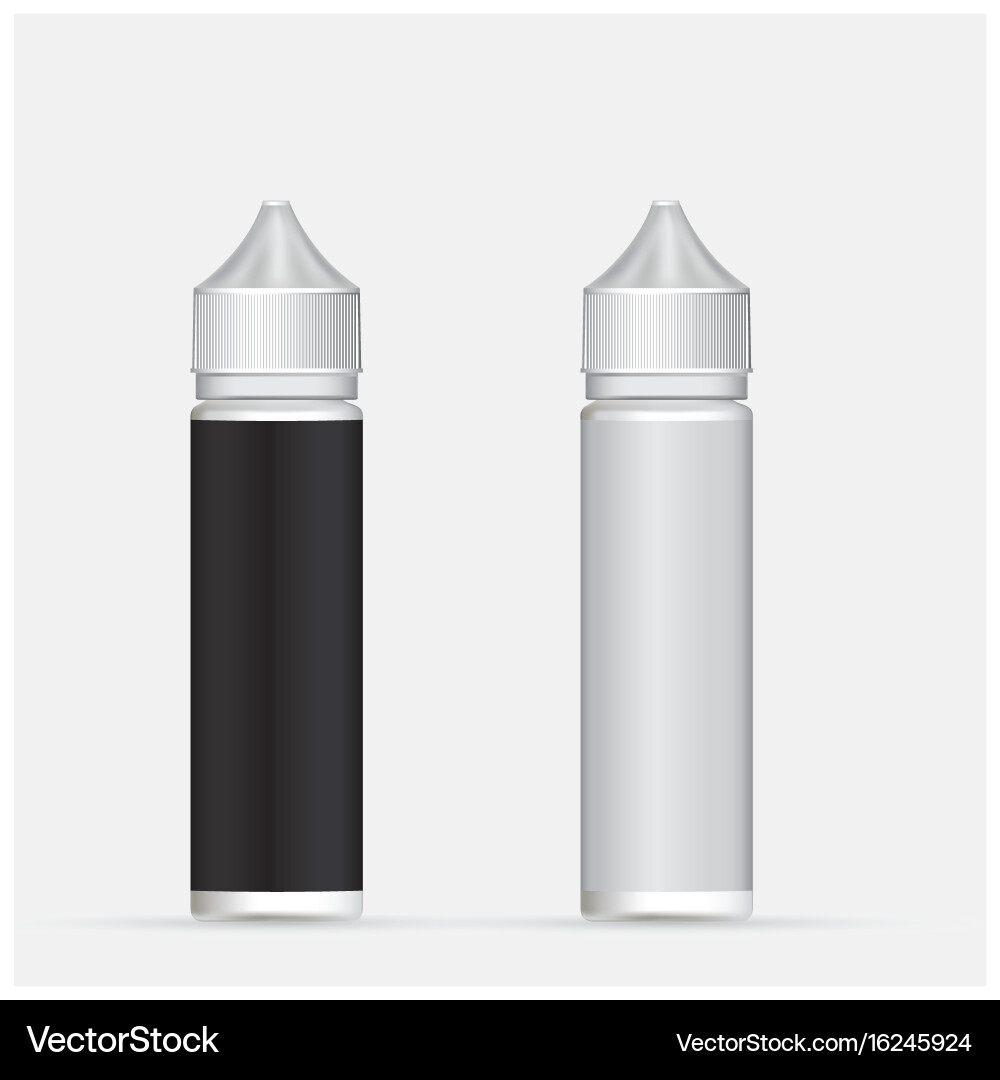 Packaging plastic bottle vape Royalty Free Vector Image