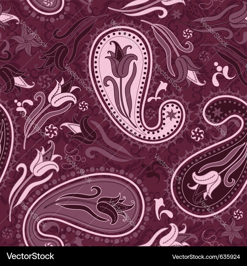 Paisley wallpaper Royalty Free Vector Image - VectorStock