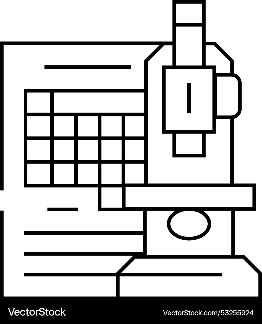 Scientific approach line icon Royalty Free Vector Image