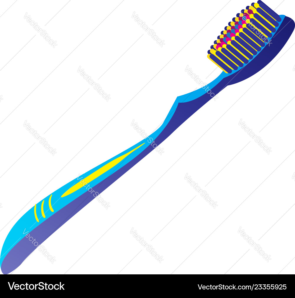 Modern toothbrush icon cartoon style Royalty Free Vector