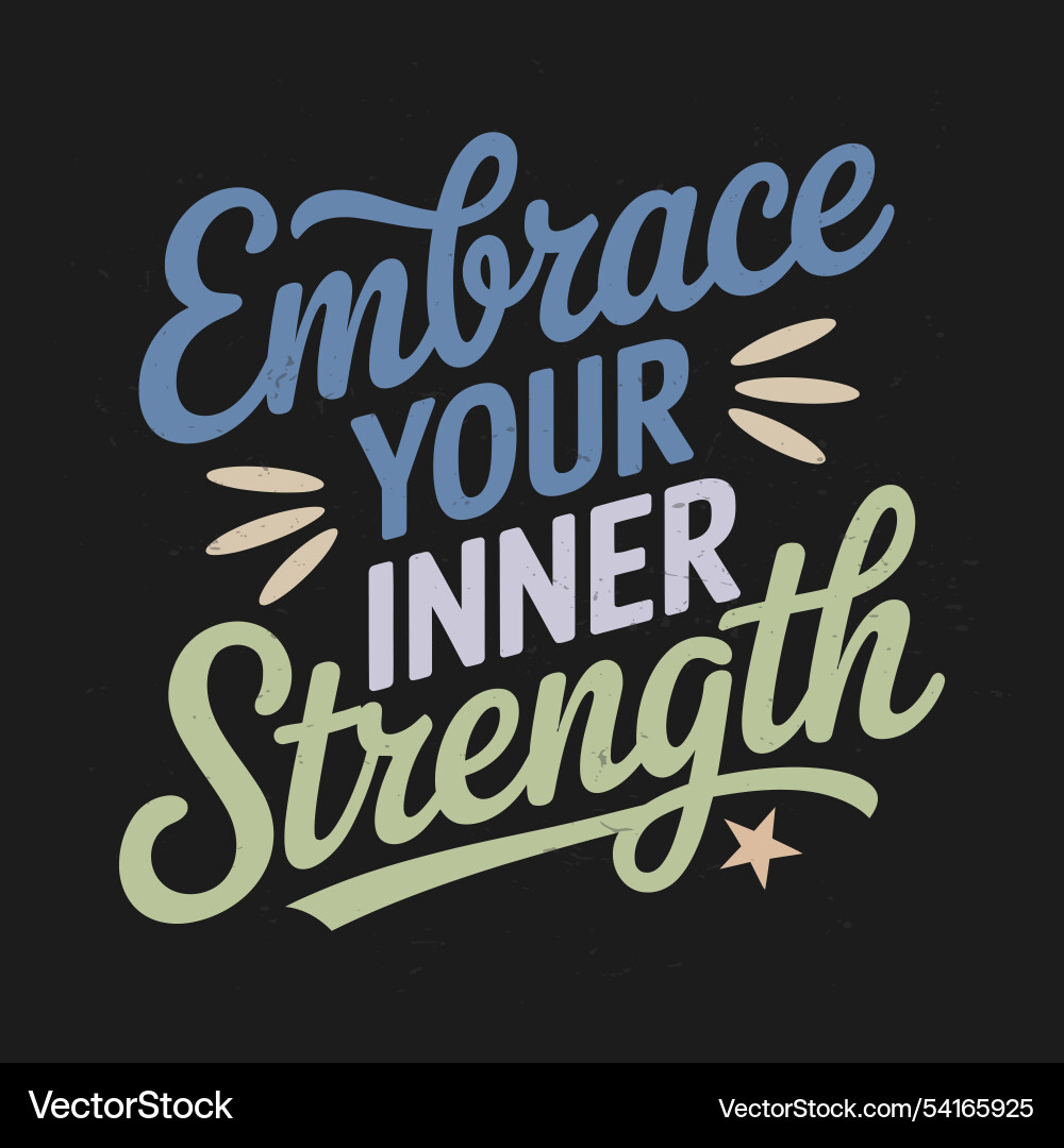 Typography quotes for emotional wellness Vector Image