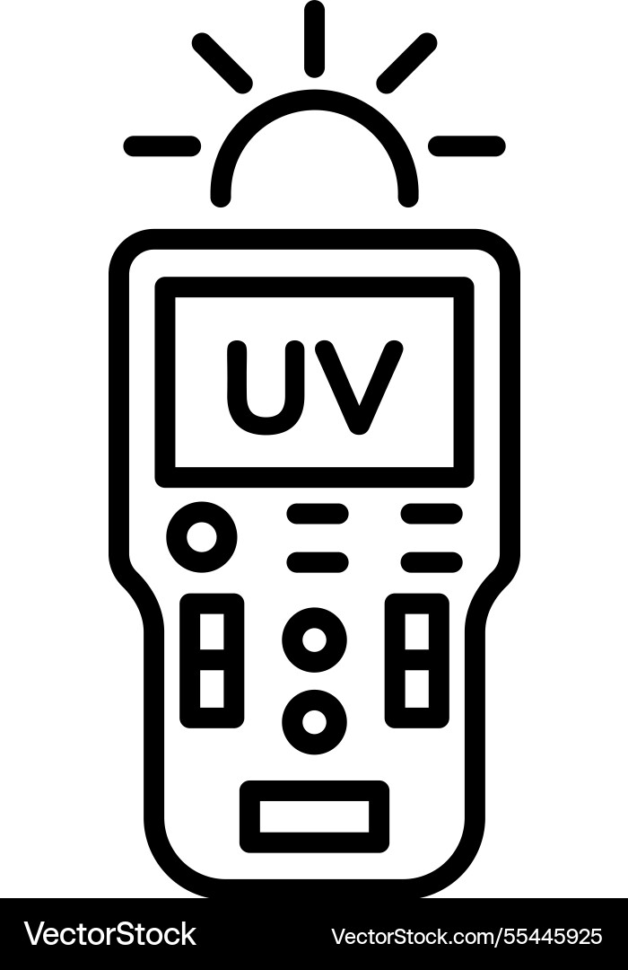 Uv detector Royalty Free Vector Image - VectorStock