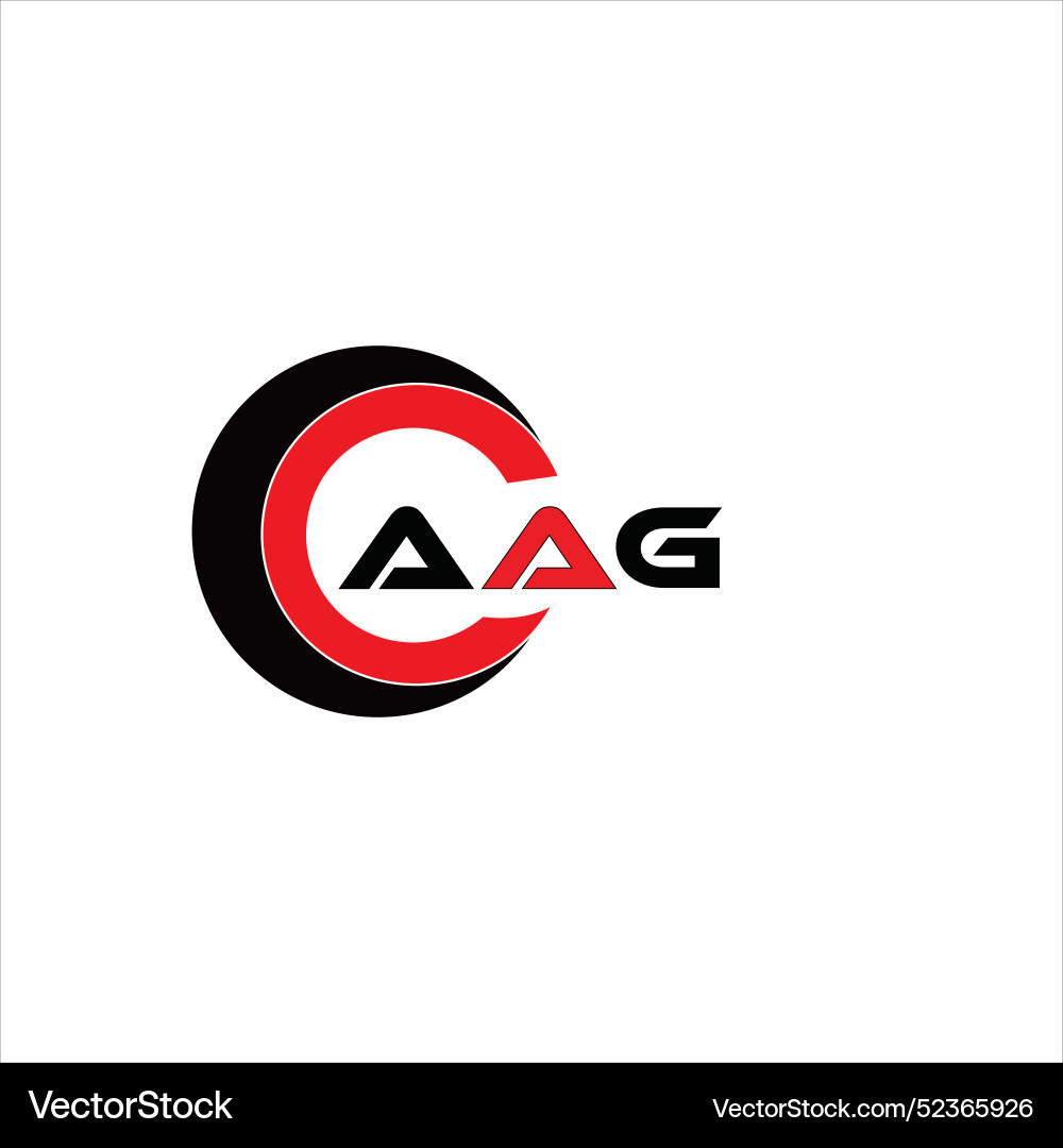 Aag creative minimalist letter logo unique Vector Image