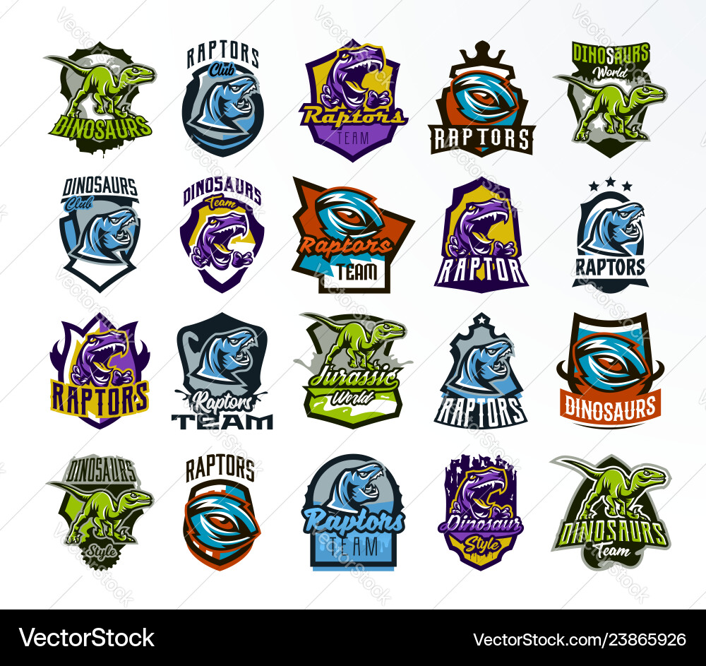 Dinosaur Collection - Fierce Predators Royalty Free Vector