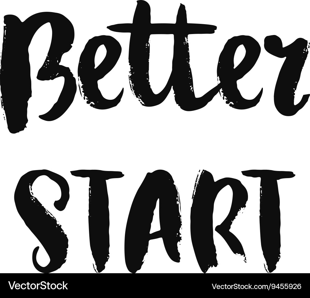 Hand drawn lettering poster Royalty Free Vector Image