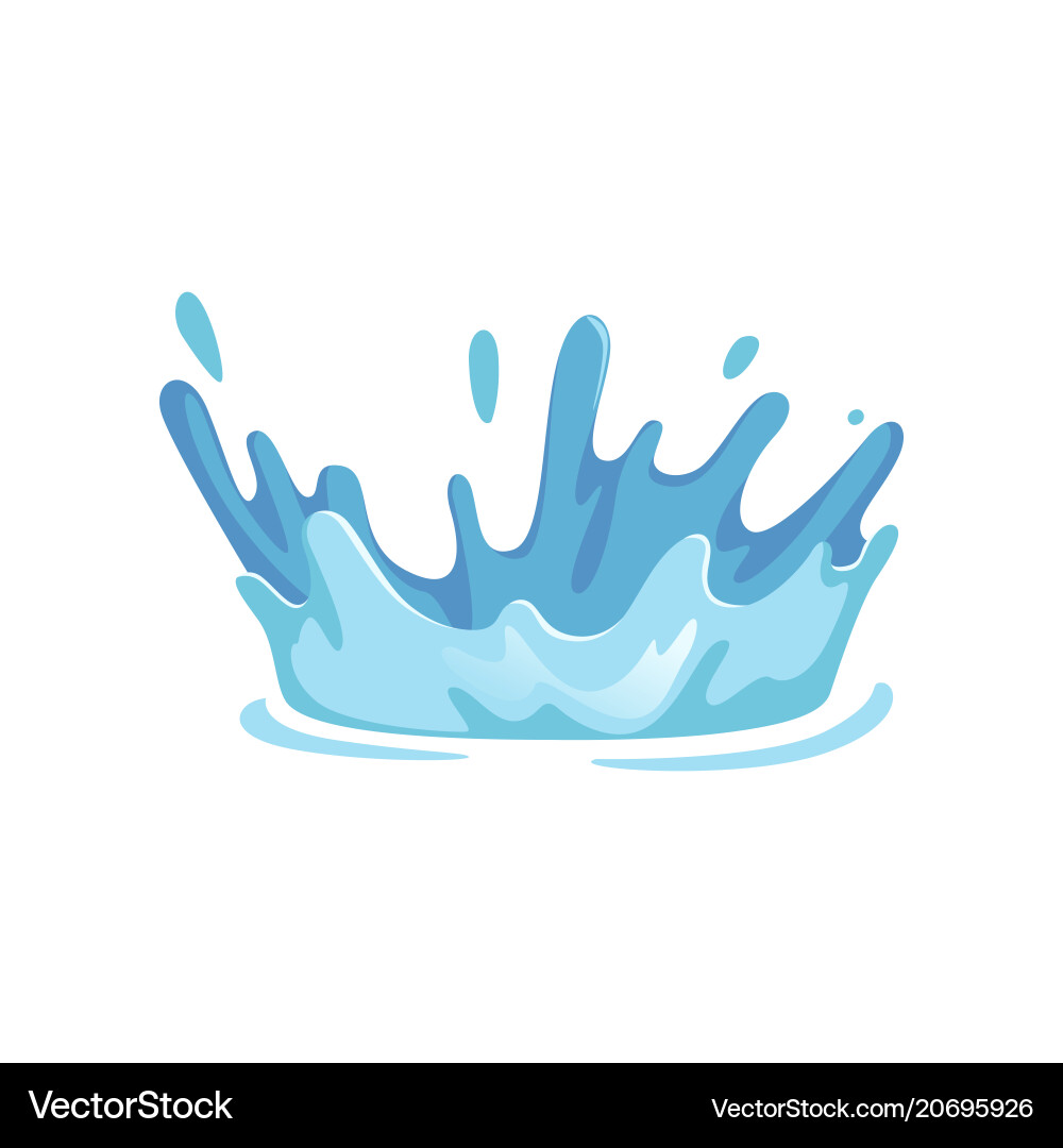 Splash of water on a white Royalty Free Vector Image
