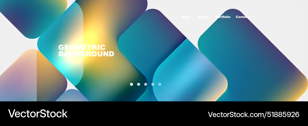 Teal liquid color background design for landing Vector Image