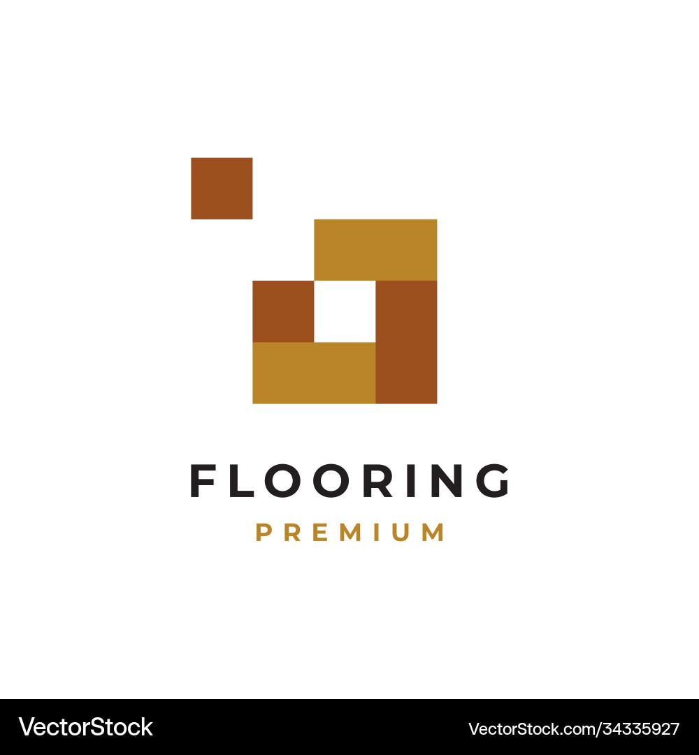Flooring logo design symbol Royalty Free Vector Image