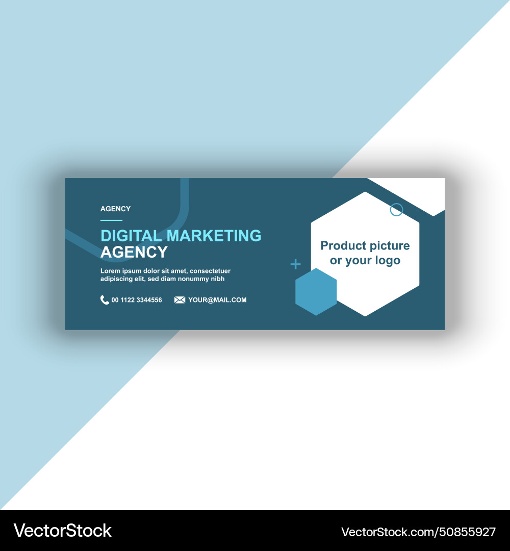Marketing banner template Royalty Free Vector Image