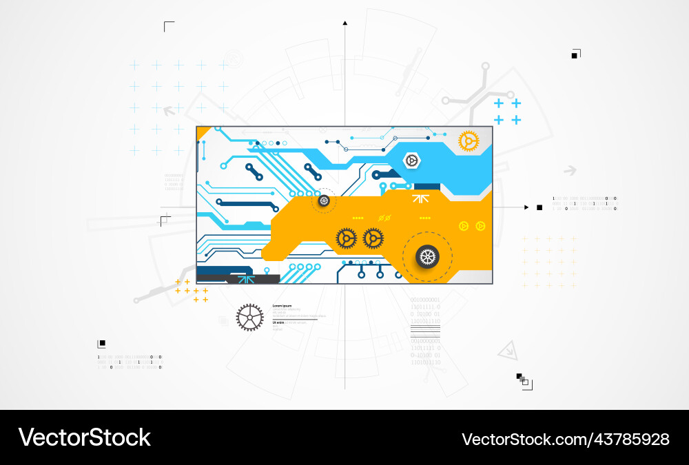 Abstract technology background communication Vector Image