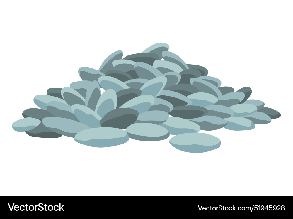 Building material pebble cartoon supplies for Vector Image