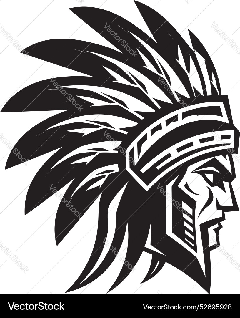 Dauntless defender warrior iconic graphic Vector Image