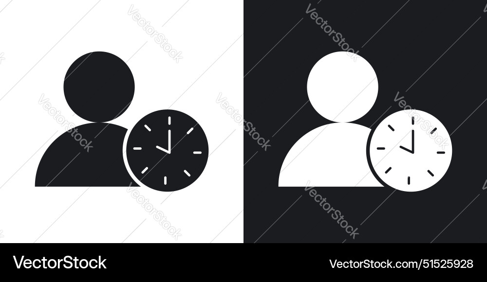 User time icon Royalty Free Vector Image - VectorStock