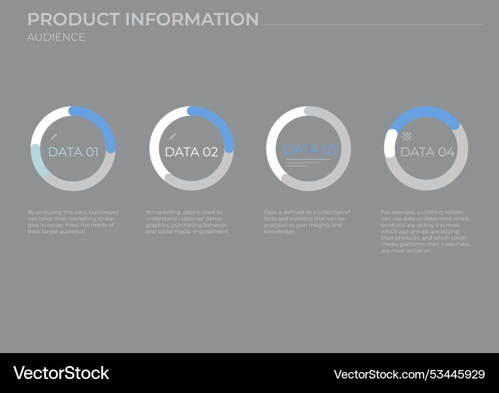 Analysis business data charts finance data charts Vector Image
