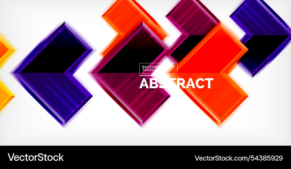 Arrow symbols created with 3d effects and line Vector Image