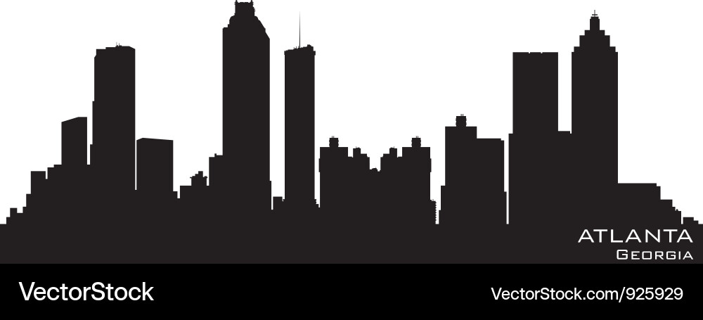 Atlanta Skyline Outline Vector Images (over 100)