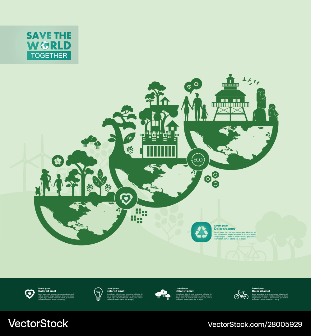 Green ecology Royalty Free Vector Image - VectorStock