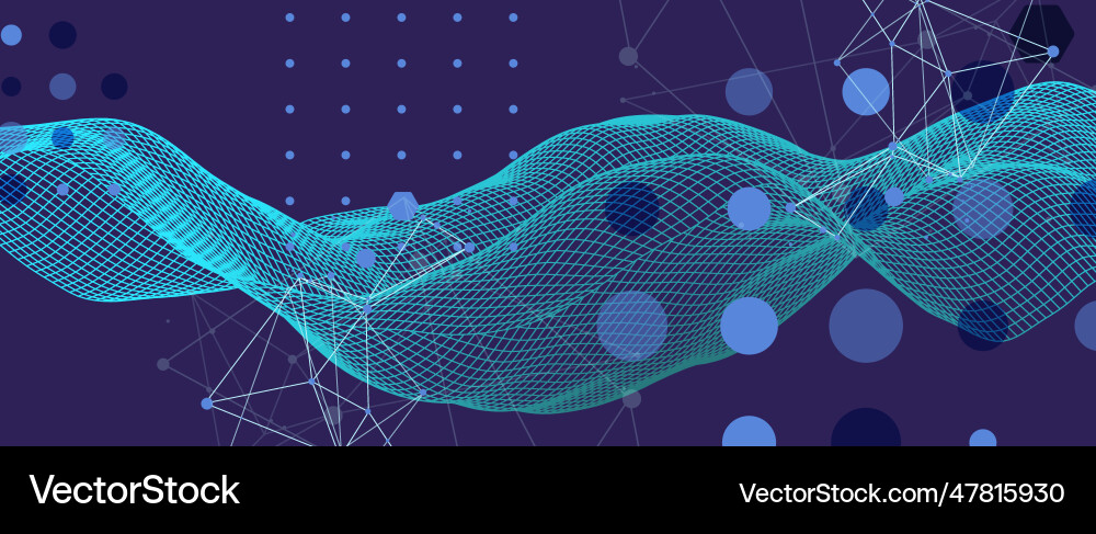 Abstract Wave Data Flow Royalty Free Vector Image