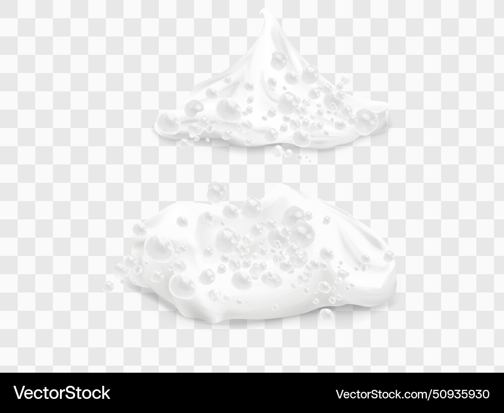 Beer foam isolated on transparent background Vector Image