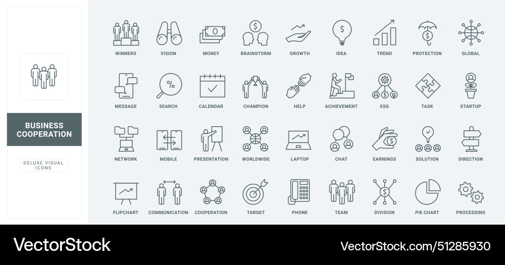 Business cooperation teamwork and partnership Vector Image