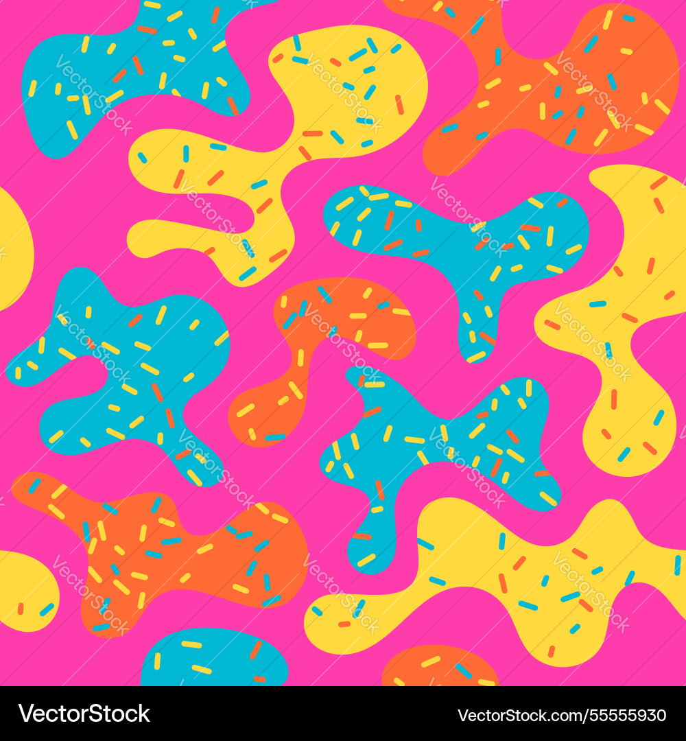 Colorful abstract memphis seamless pattern Vector Image