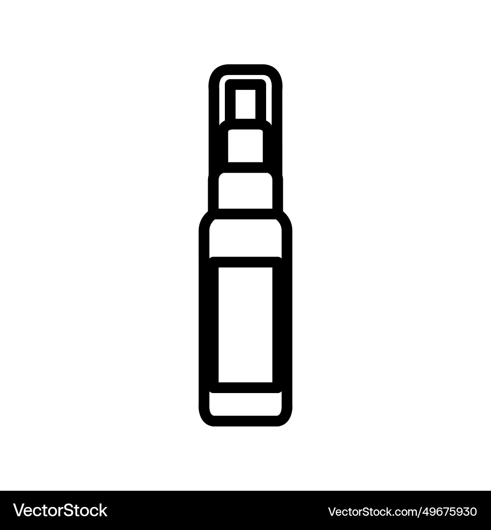 Face spray line icon logo Royalty Free Vector Image