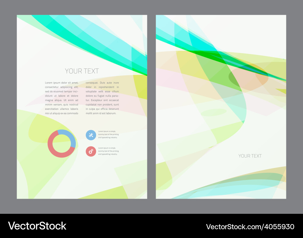 Flyer design template Royalty Free Vector Image