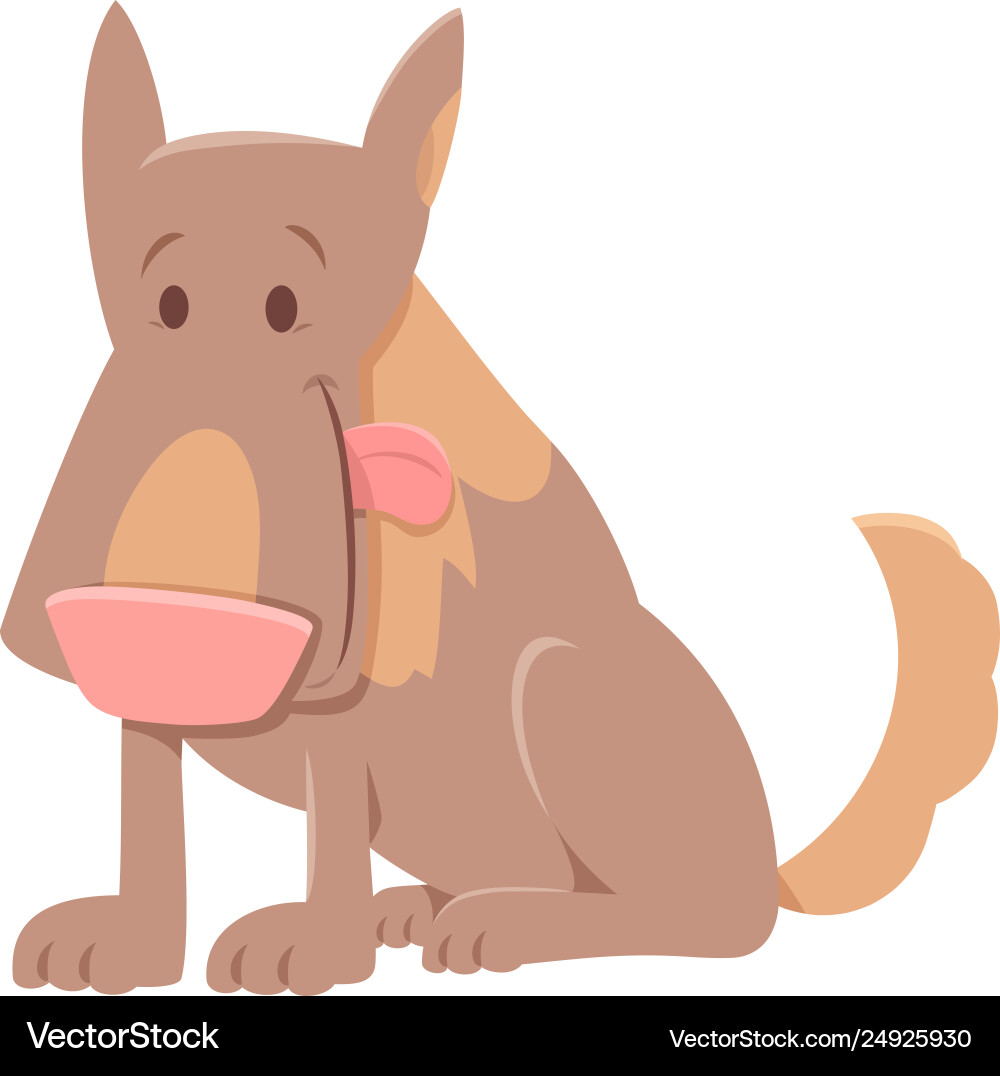 Funny sheep dog cartoon character Royalty Free Vector Image
