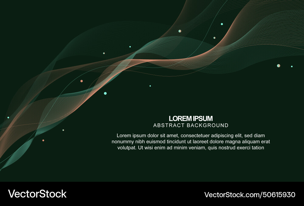 Gradient wavy lines background Royalty Free Vector Image