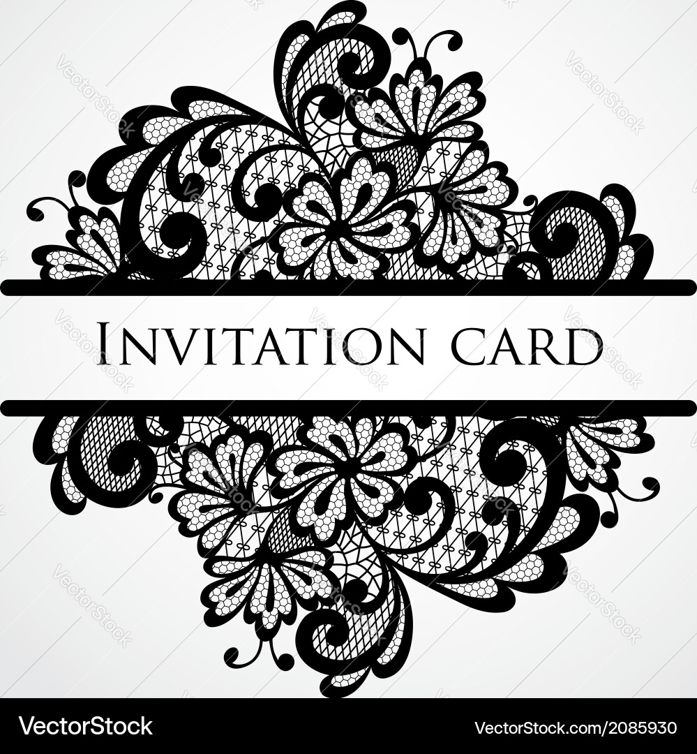 Lace card Royalty Free Vector Image - VectorStock