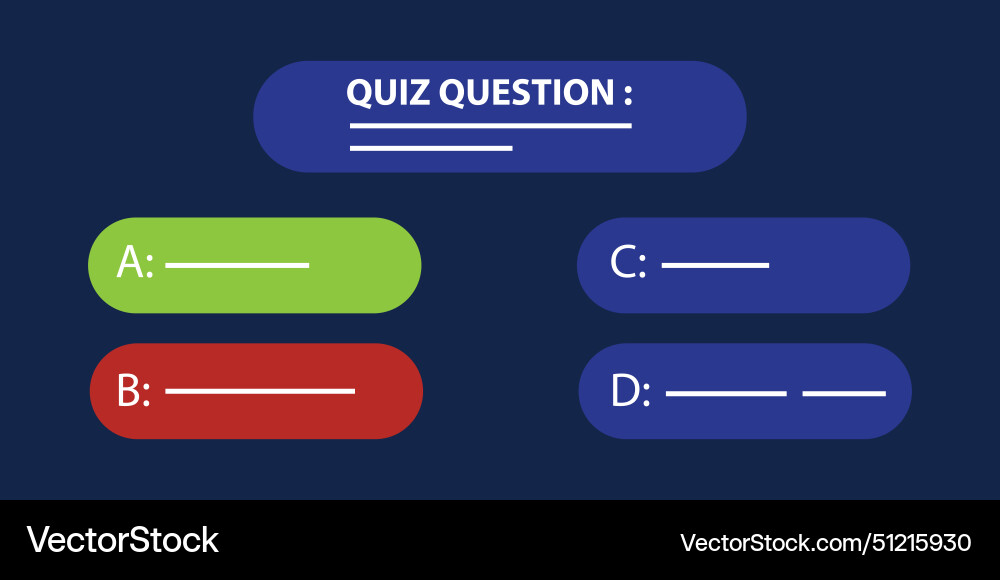 Question and answers template quiz game in tv Vector Image Question and answers template quiz game in tv Vector Image
