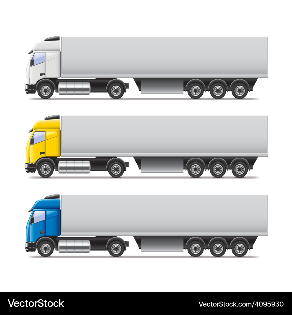 Truck Collection - Isolated Vehicles Royalty Free Vector