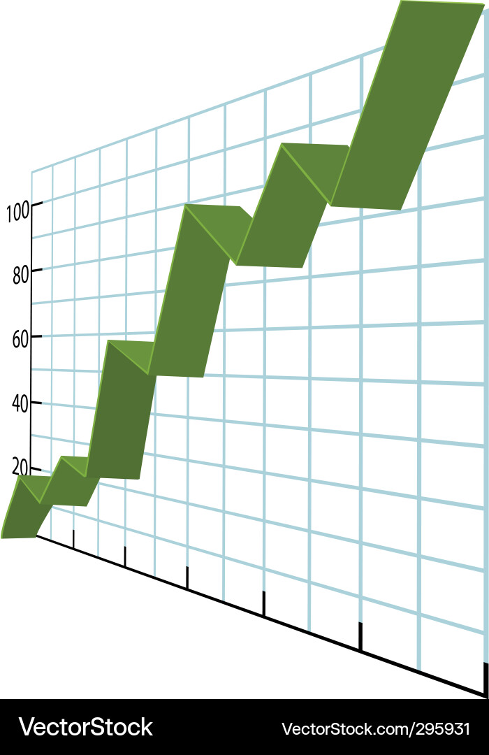 Business Growth Chart Royalty Free Vector Image
