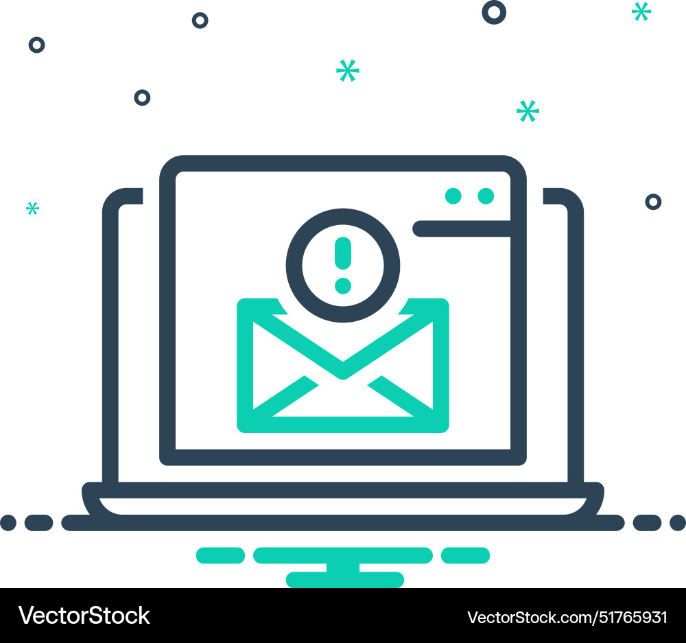 Email virus Royalty Free Vector Image - VectorStock