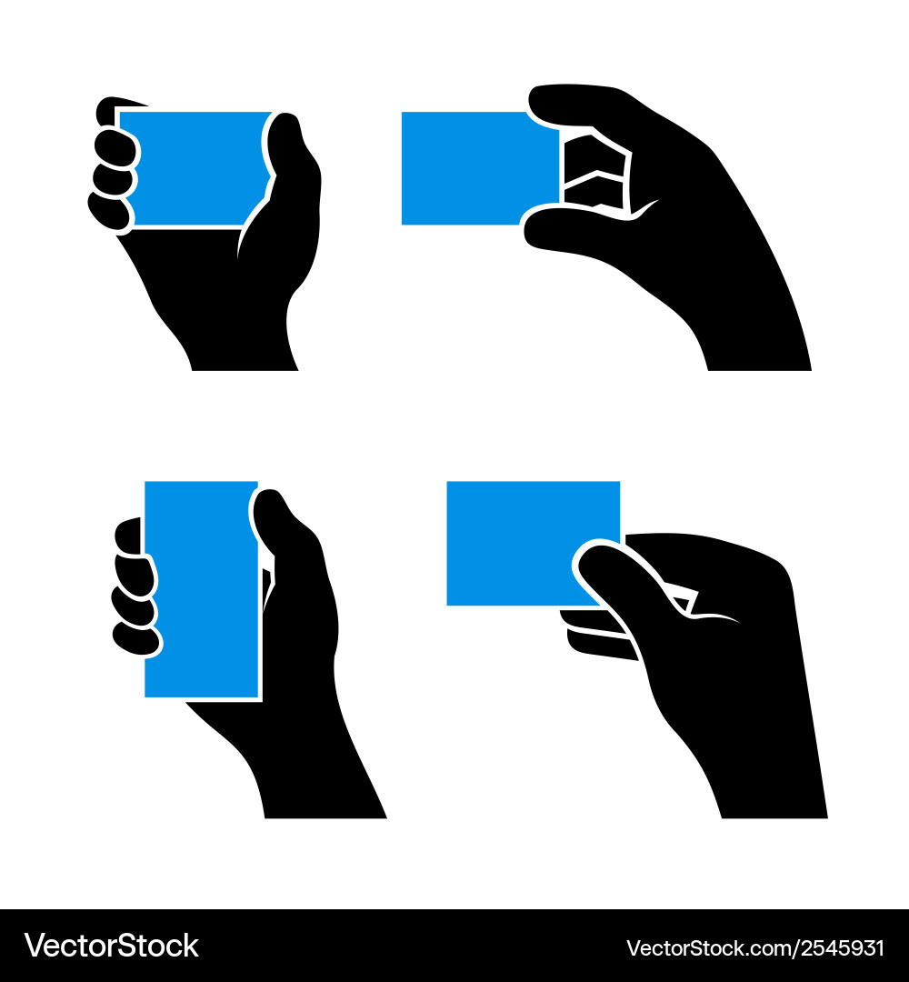 Hands with Business Cards – Communication & Ideas