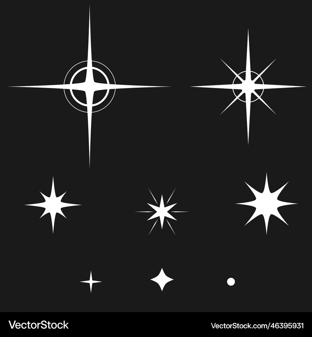 Stars and sparkles design Royalty Free Vector Image