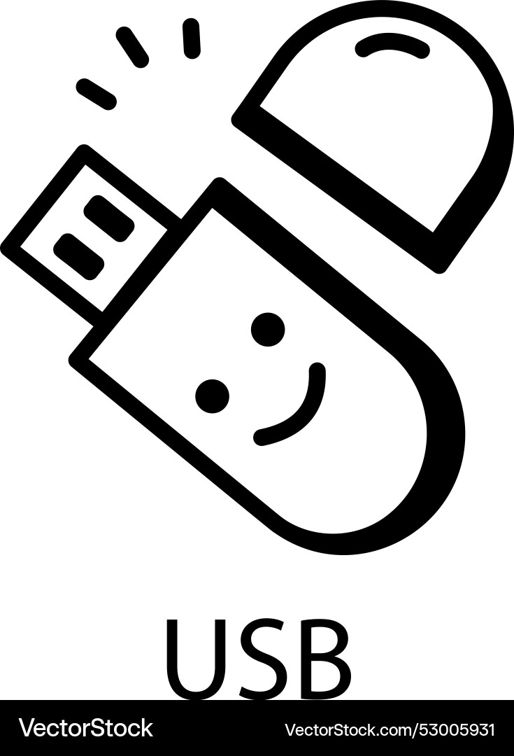 Usb Royalty Free Vector Image - VectorStock