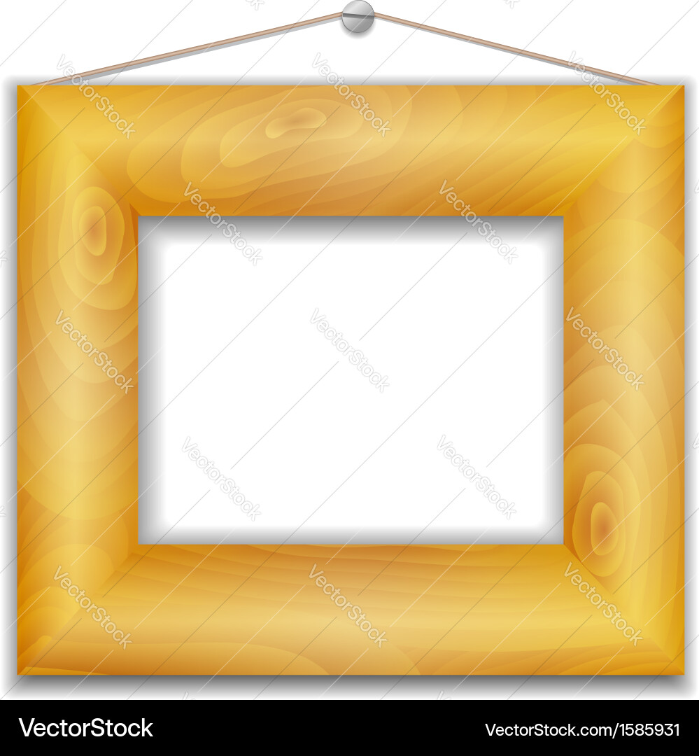 Wooden frame Royalty Free Vector Image - VectorStock
