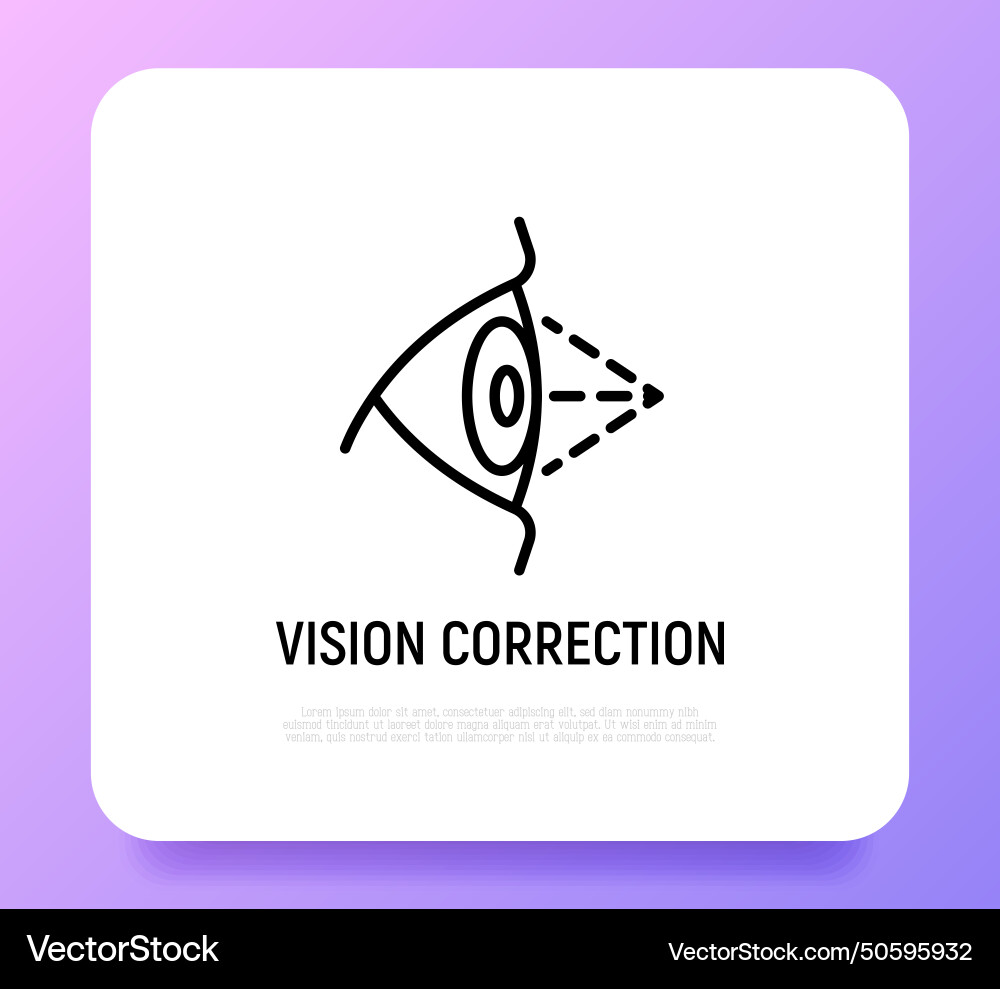 Laser eye surgery flat iconx ophthalmology Vector Image