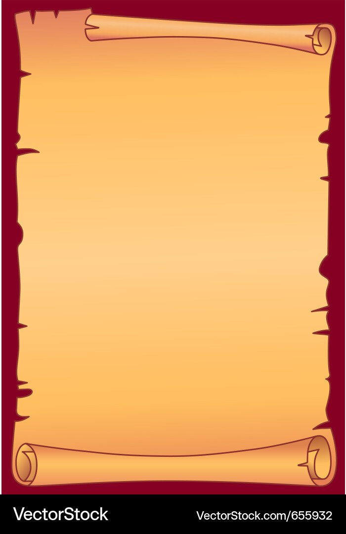 Parchment scroll Royalty Free Vector Image - VectorStock