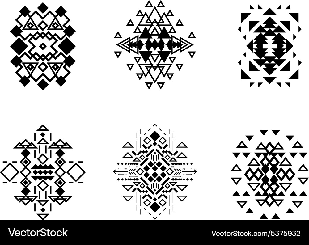 Tribal elements collection Royalty Free Vector Image