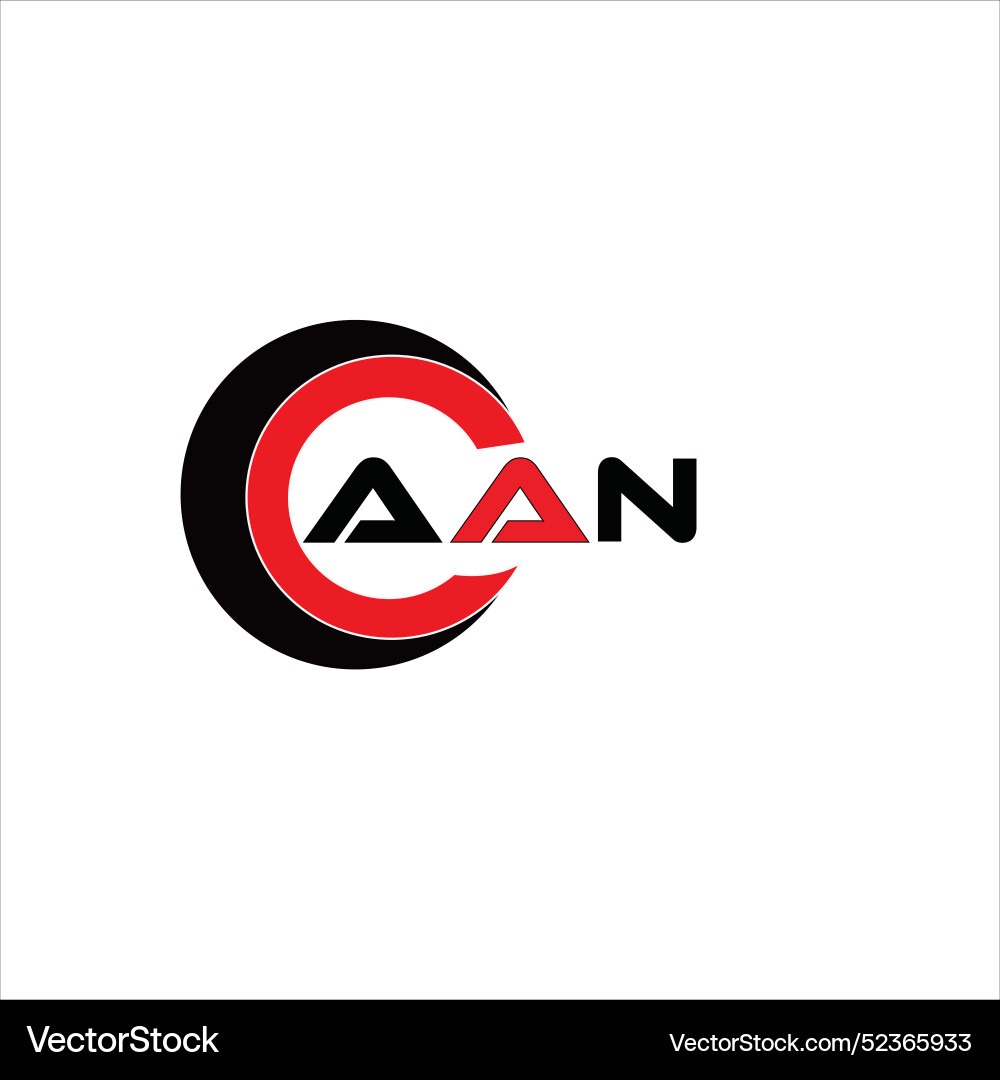 Aan creative minimalist letter logo unique Vector Image