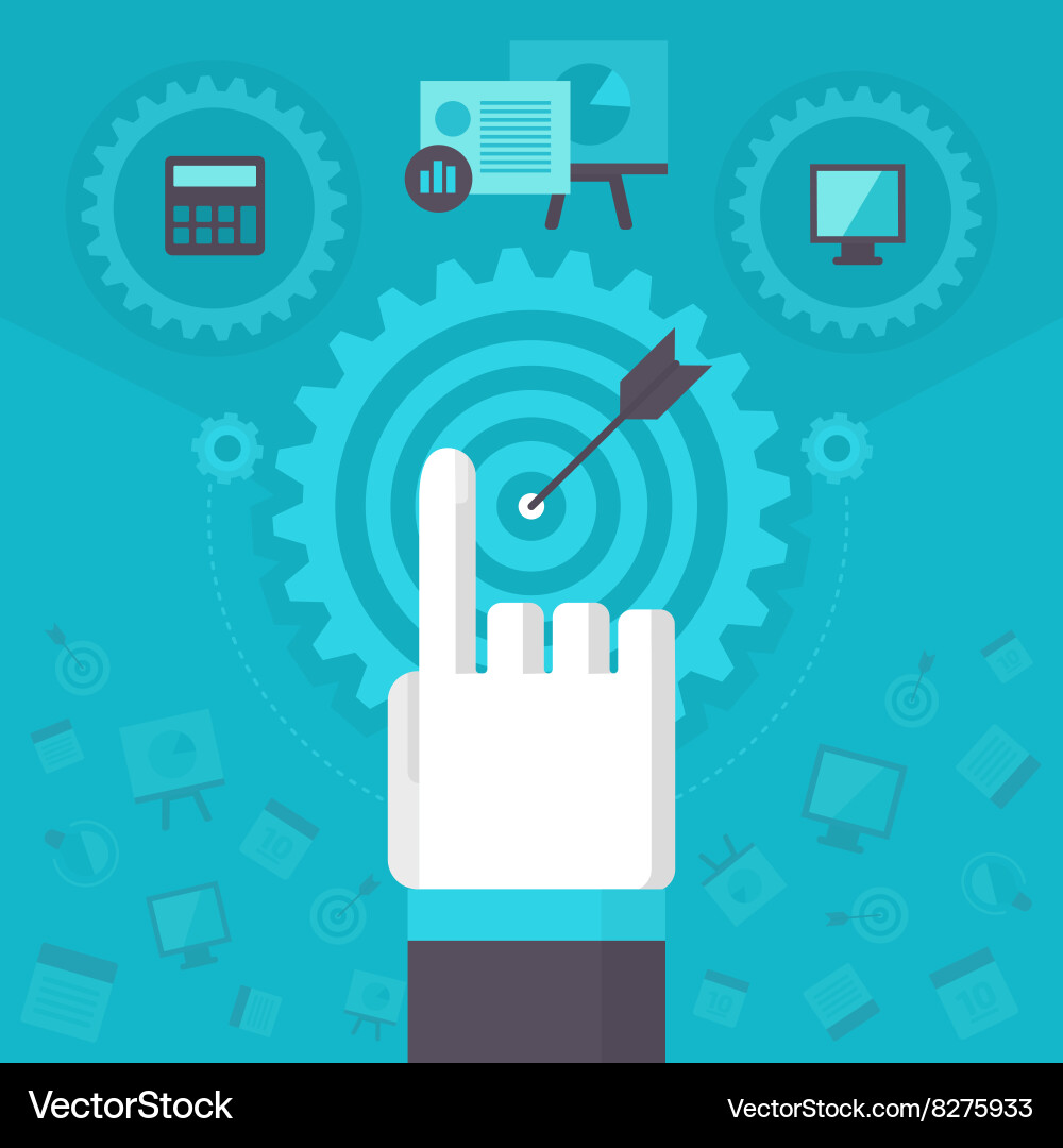 Business process management Royalty Free Vector Image