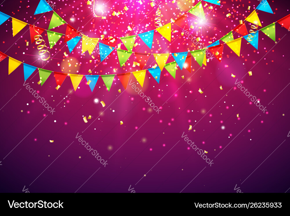 Celebration with colorful Royalty Free Vector Image