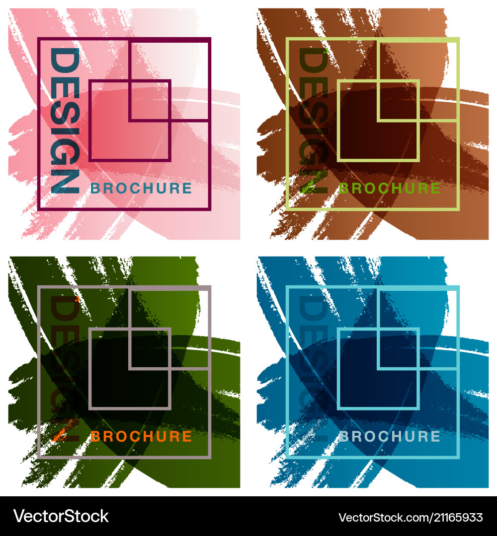 Patterns setbrochure design brochure template Vector Image