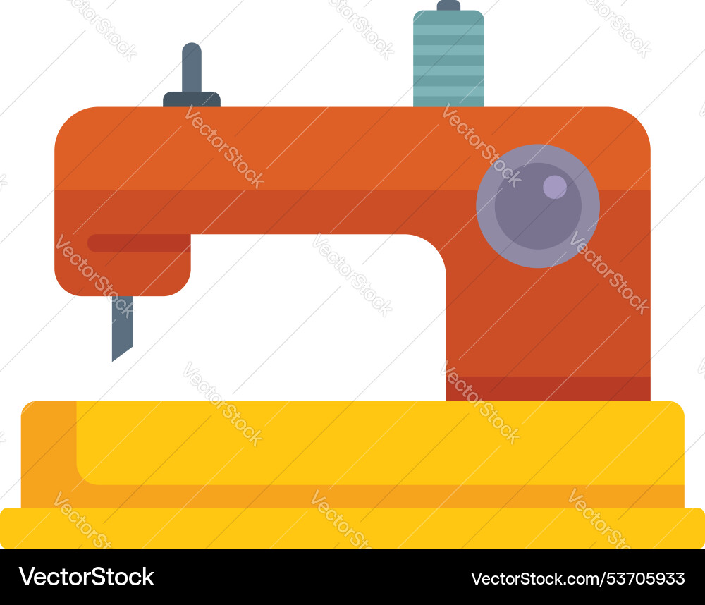 Sewing machine standing on table for handmade Vector Image