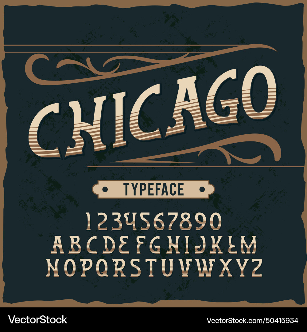 Good handcrafted font for any label design Vector Image