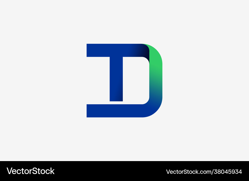 TD Monogram Logo Royalty Free Vector Image - VectorStock