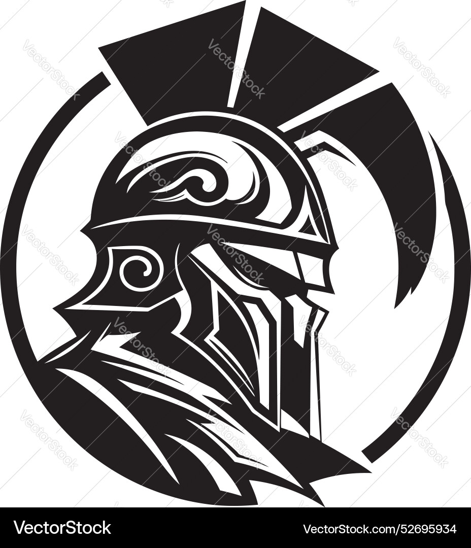 Vigilant vanguard fresh warrior logo bold Vector Image