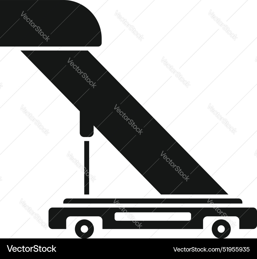 Airport boarding bridge connecting plane Vector Image